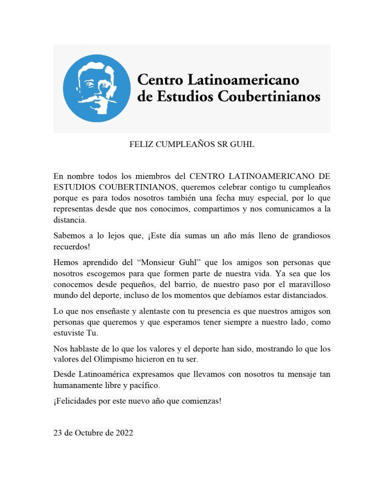 100th birthday - Jacques Guhl - 23 October 2022