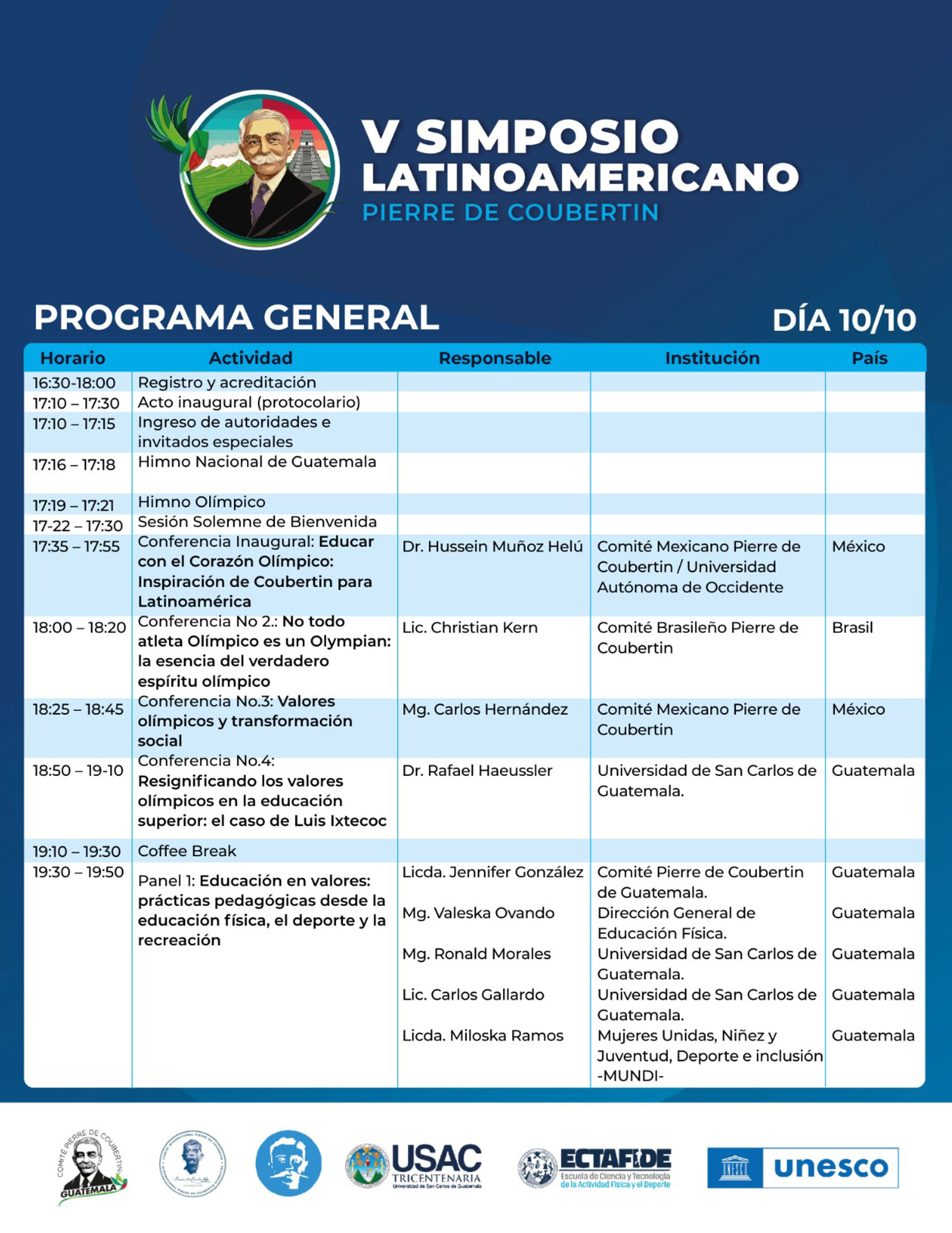 Meeting of the Latin American Pierre de Coubertin Committees