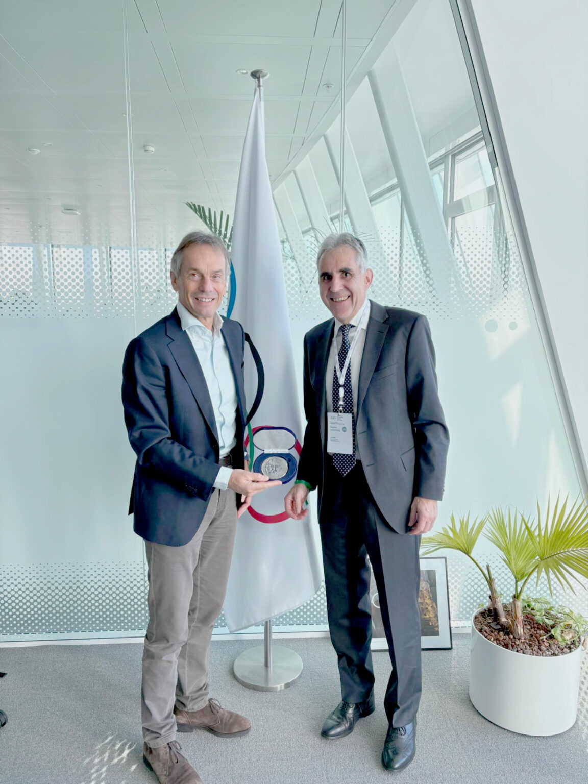 IPCC President meets Christophe De Kepper, IOC Director General